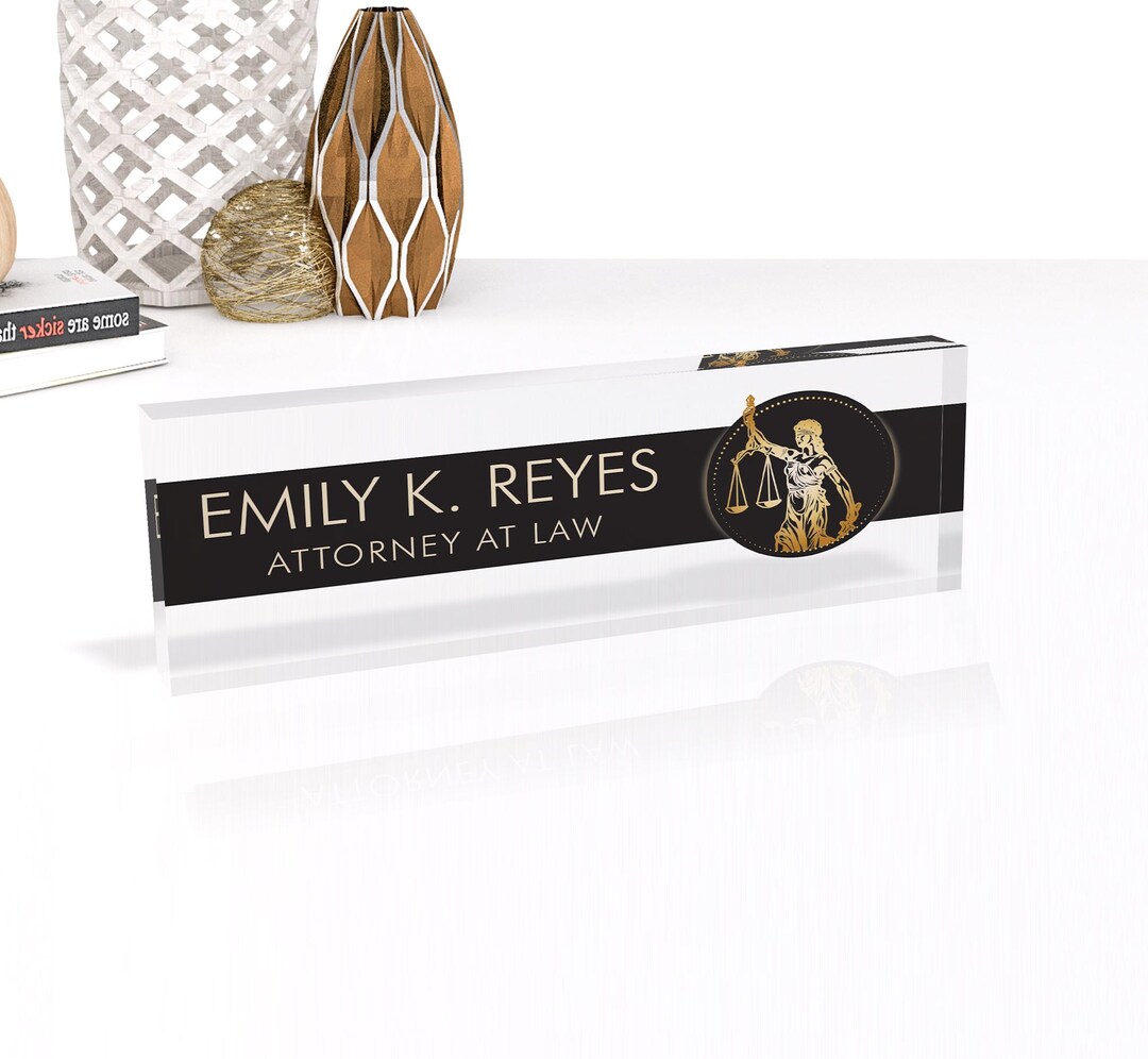 Desk Name Plate Pink Flowers Personalized Office Desk Name Plate With ...