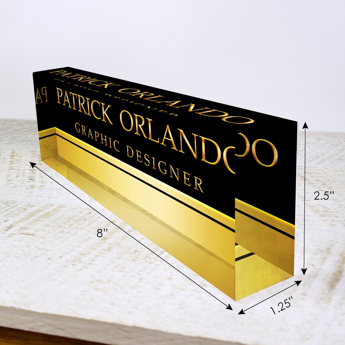 Personalized Name Plate for Desk | Custom Office Decor Nameplate Sign ...