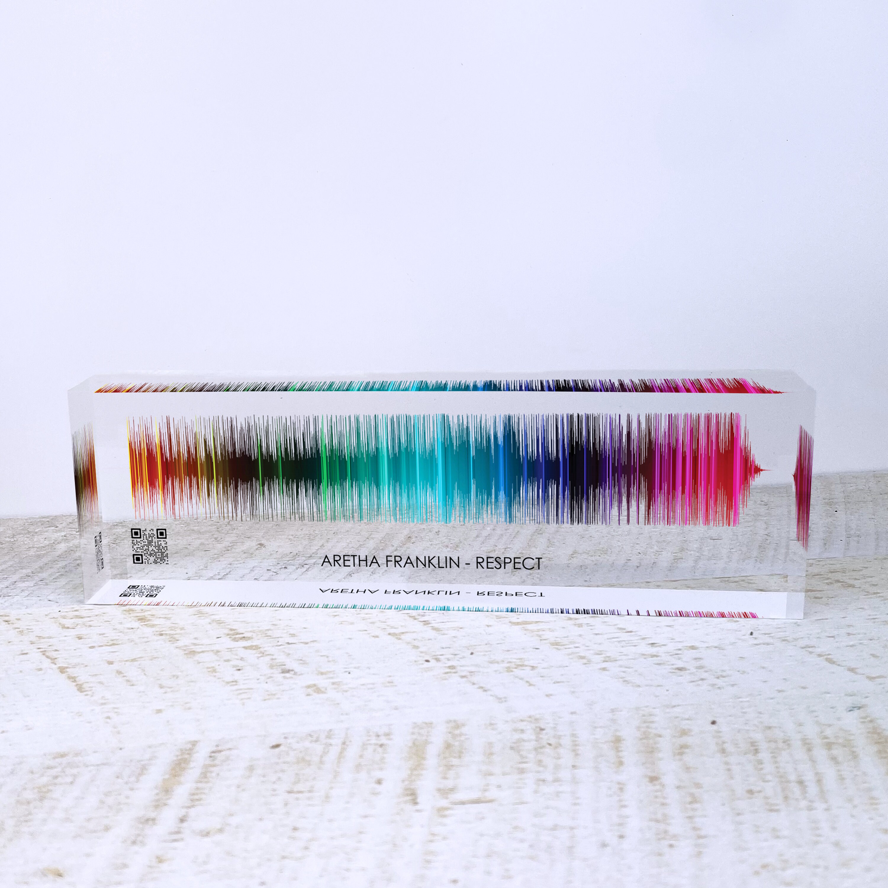 Artblox Soundwave Art With Scannable Qr Code Any Video Voice Recording ...