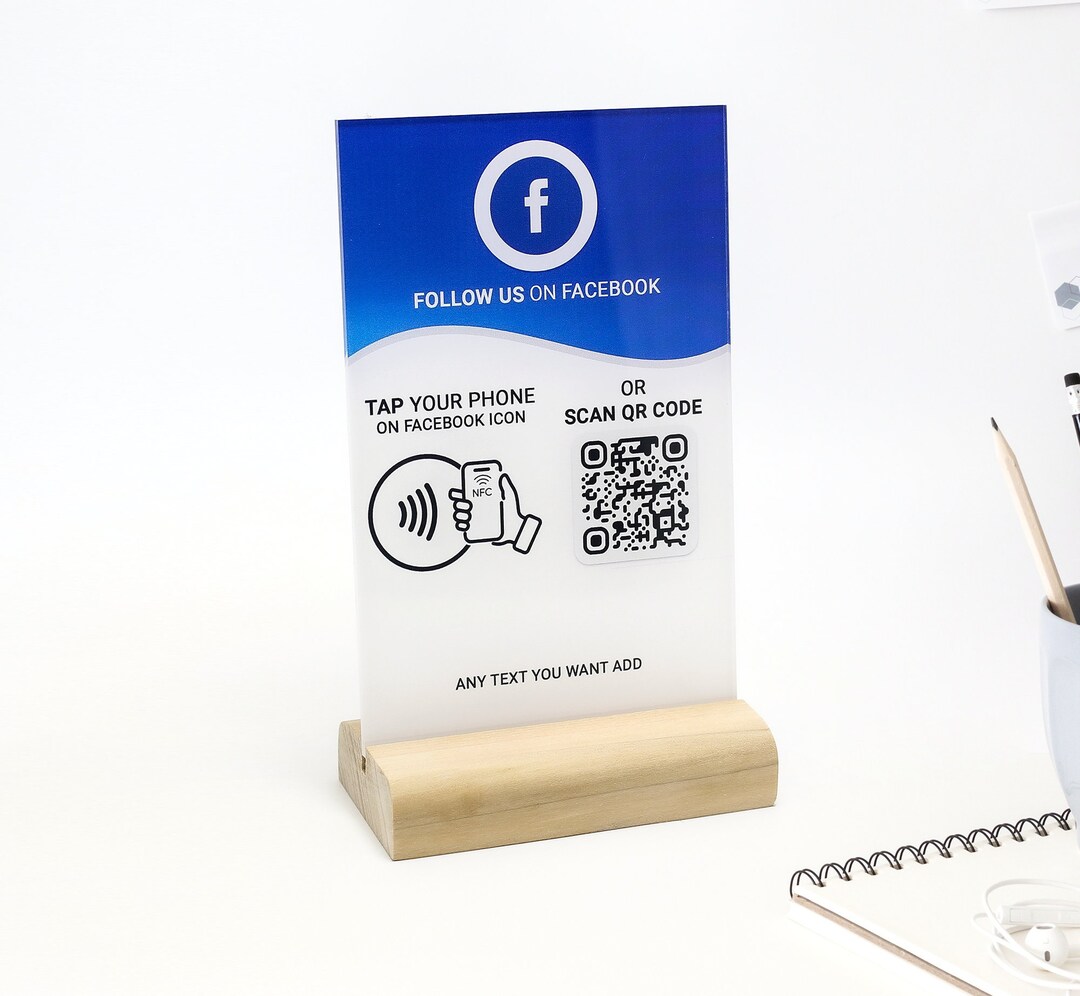 NFC Connected Network Plate - Personalized Sign - Etsy