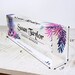 Personalized Name Plate for Desk Leaf Purple Design on Clear - Etsy