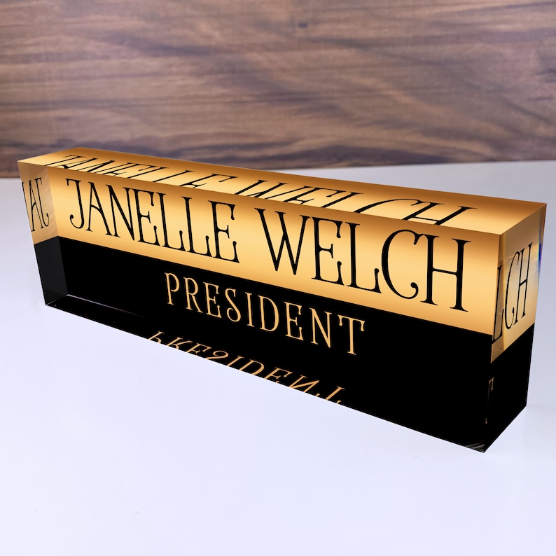 Personalized Name Plate for Desk | Custom Office Decor Nameplate Sign ...