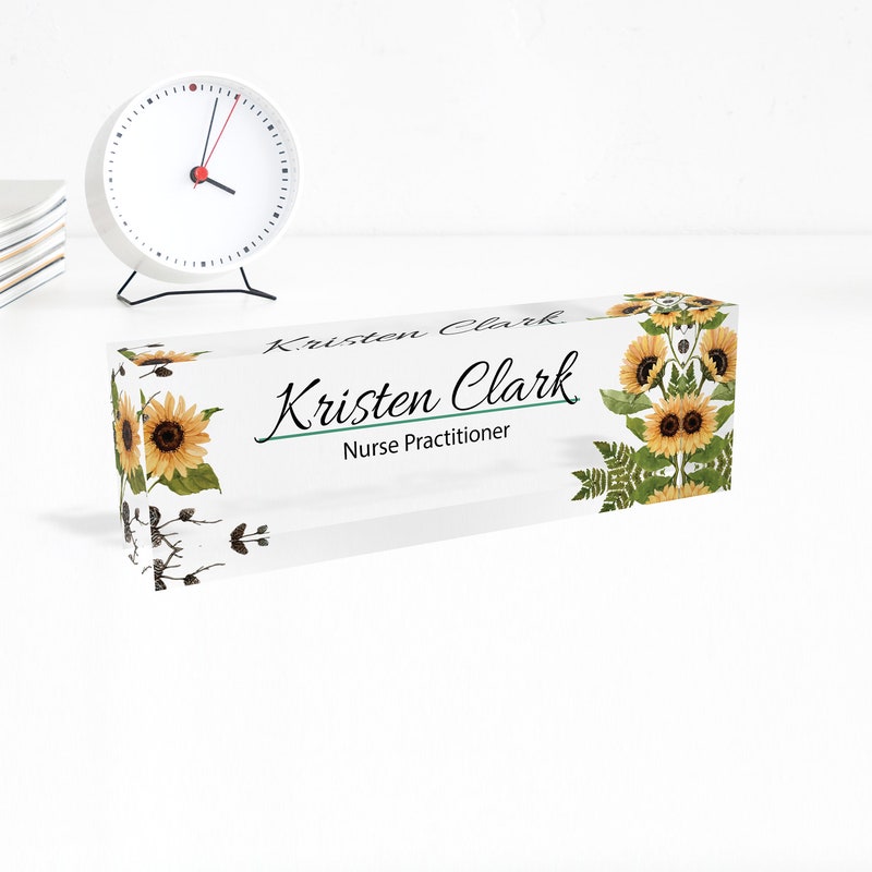 Flower Name Sign for Desk - Etsy