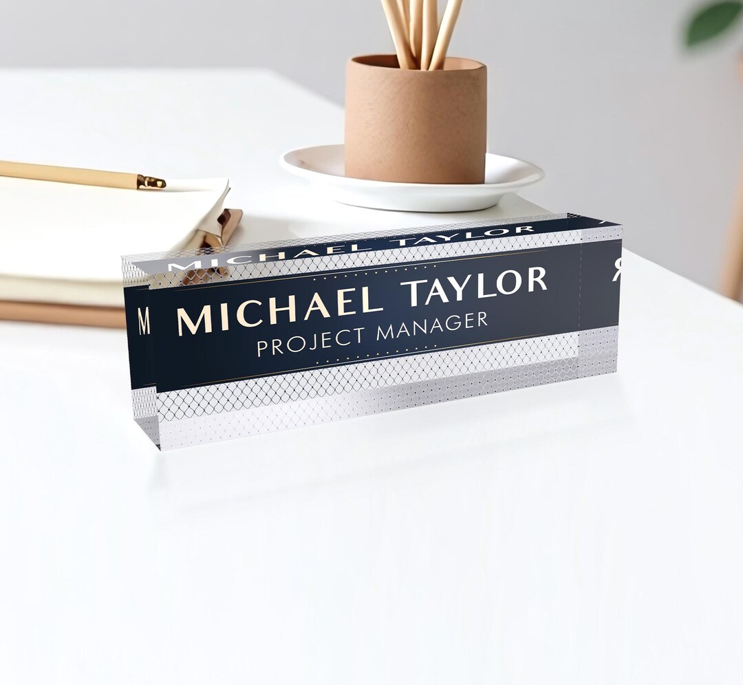 Custom Desk Name Plate, Agent Desk Name Plate, Dhs Name Plate, Custom ...