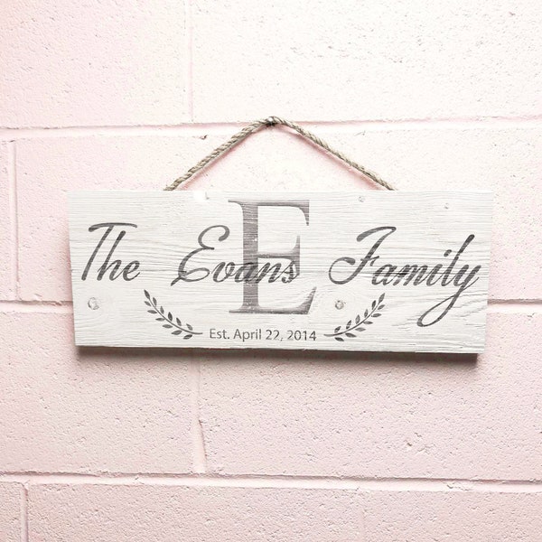 Rustic Family Sign - Etsy
