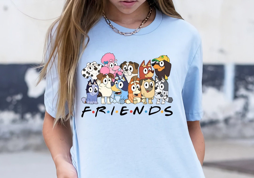 Friends Bluey Bluey Characters DTF Ready to Press - Etsy