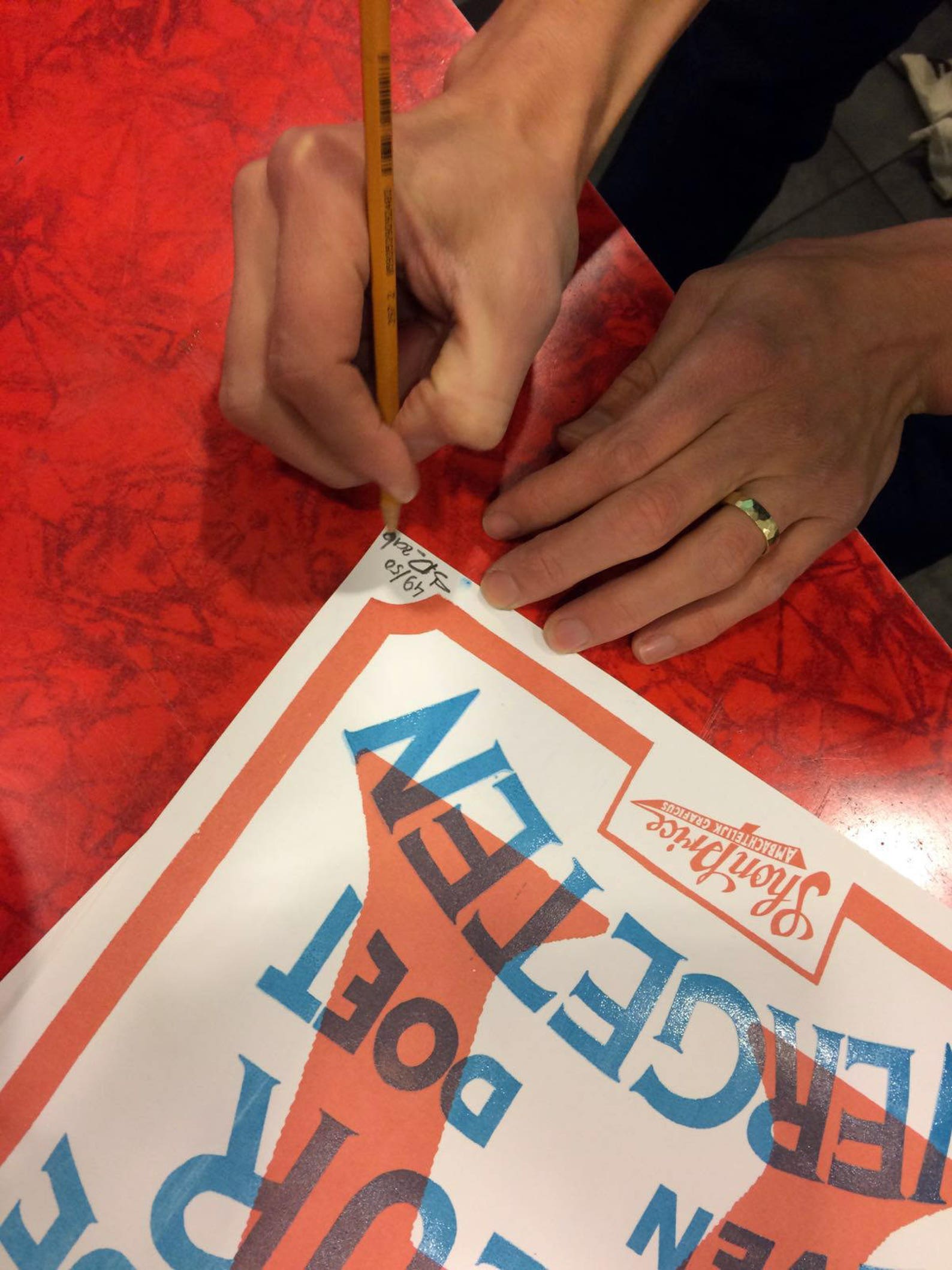 Hand Screen Printed Poster - Typography Dagelijkse Sleur - Etsy