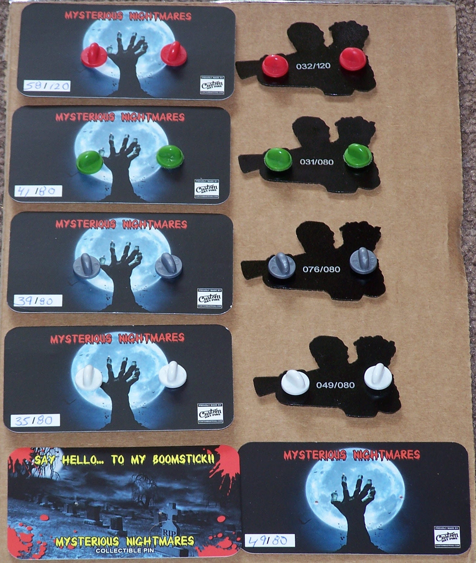 Evil Dead (4 Variants) Army of Darkness Ash Limited Edition Soft Enamel ...