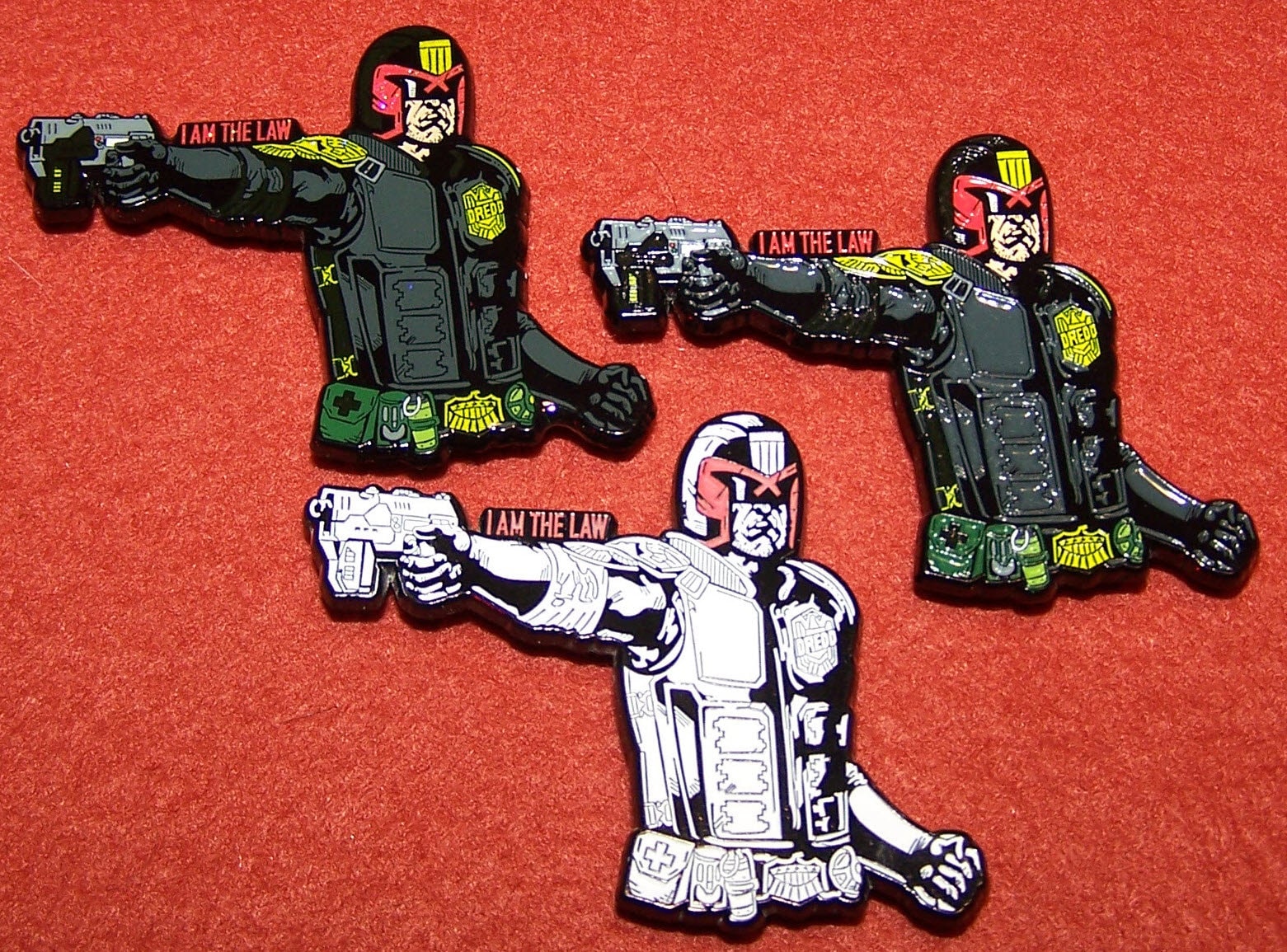 Judge Dredd (3 Variants) Limited Edition Soft Enamel Pin Full Glow - Etsy