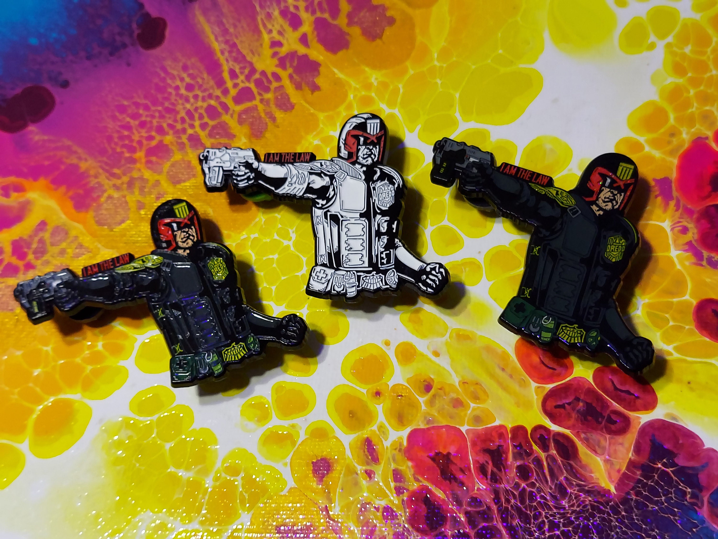 Judge Dredd (3 Variants) Limited Edition Soft Enamel Pin Full Glow - Etsy