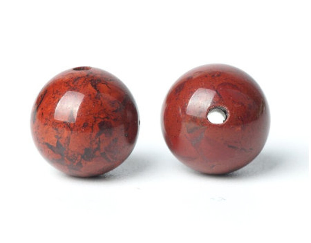 Natural Blood Red Jasper Handmade Smooth Round Balls Beads - Etsy