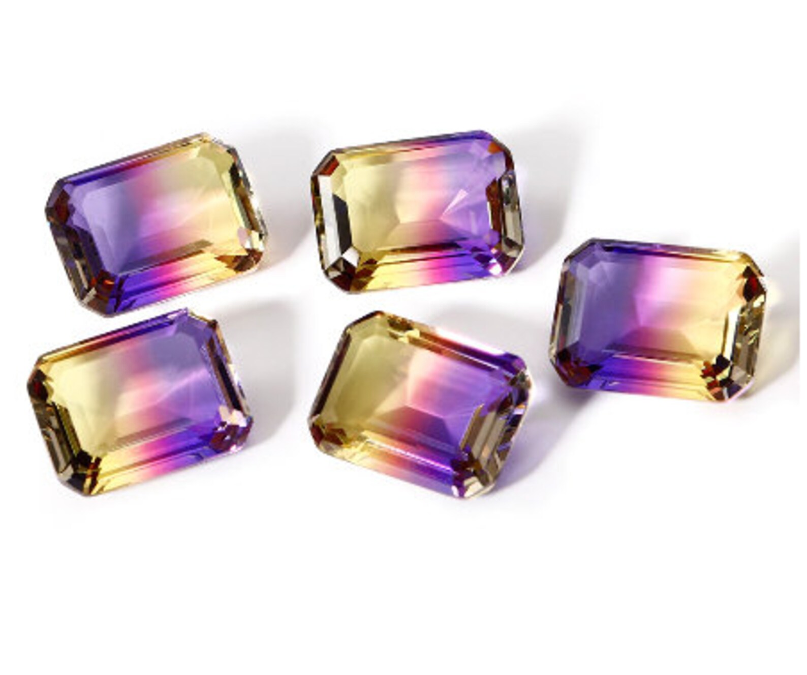 AAA Quality Multi Color Doublet Quartz Handmade Faceted Octagon Loose ...