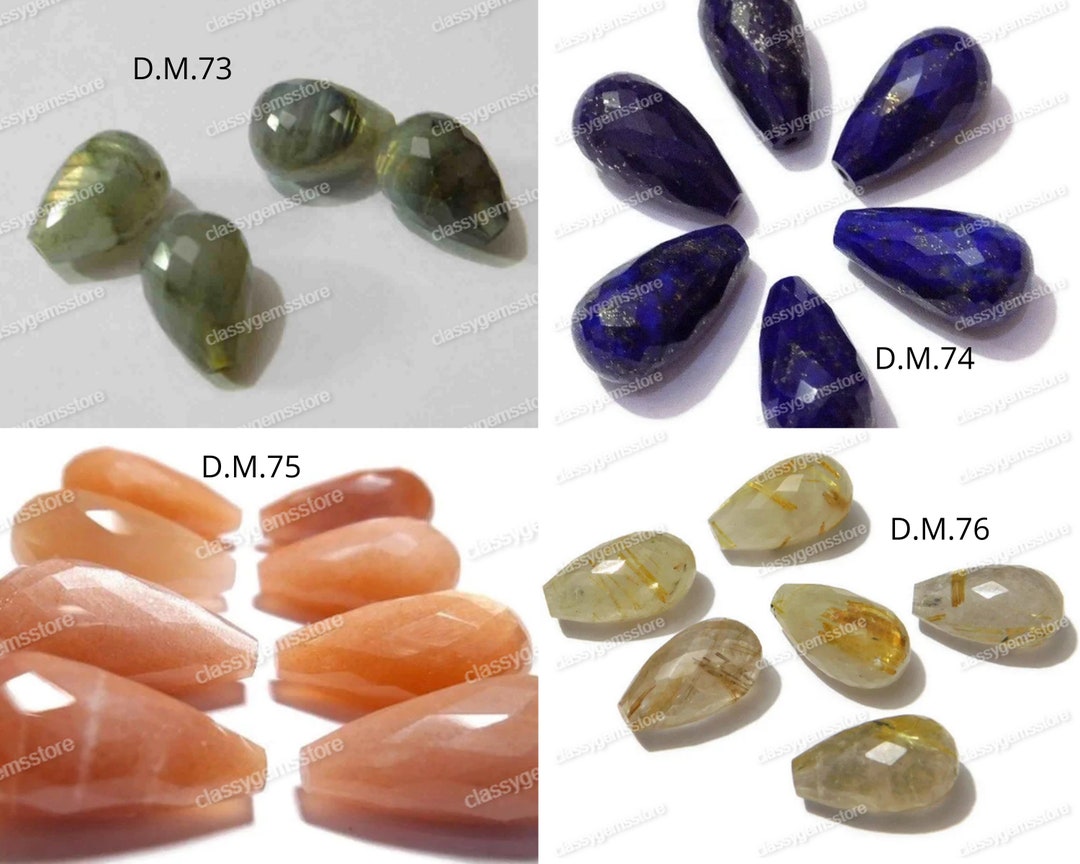 Labradorite,lapis Lazuli,pink Moonstone,golden Rutile Quartz,feceted ...