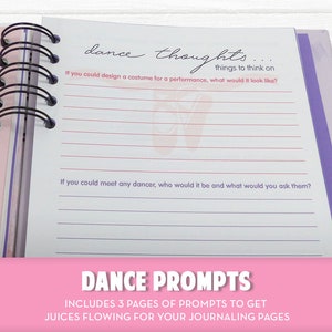 Dance Journal, Custom Dance Journal, Dance Gift, Dance Competition ...