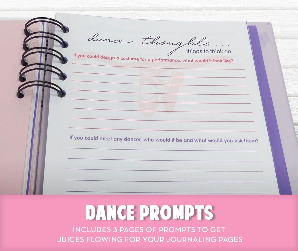 Dance Journal, Custom Dance Journal, Dance Gift, Dance Competition ...
