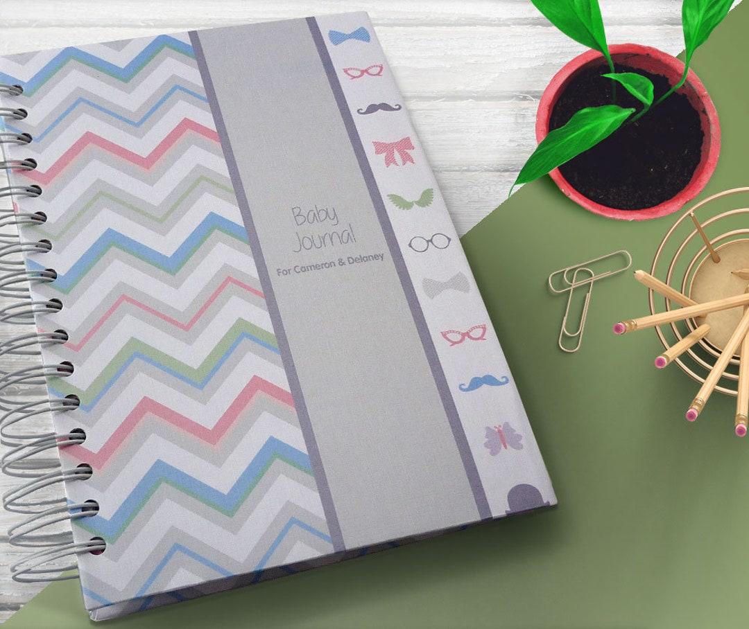 Twin Boy/girl Baby Journal, Newborn Baby Tracker, Baby Daily Planner ...