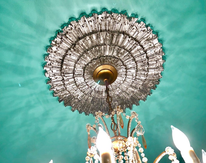 Silver Gilded Eryn Ceiling Medallion - Etsy