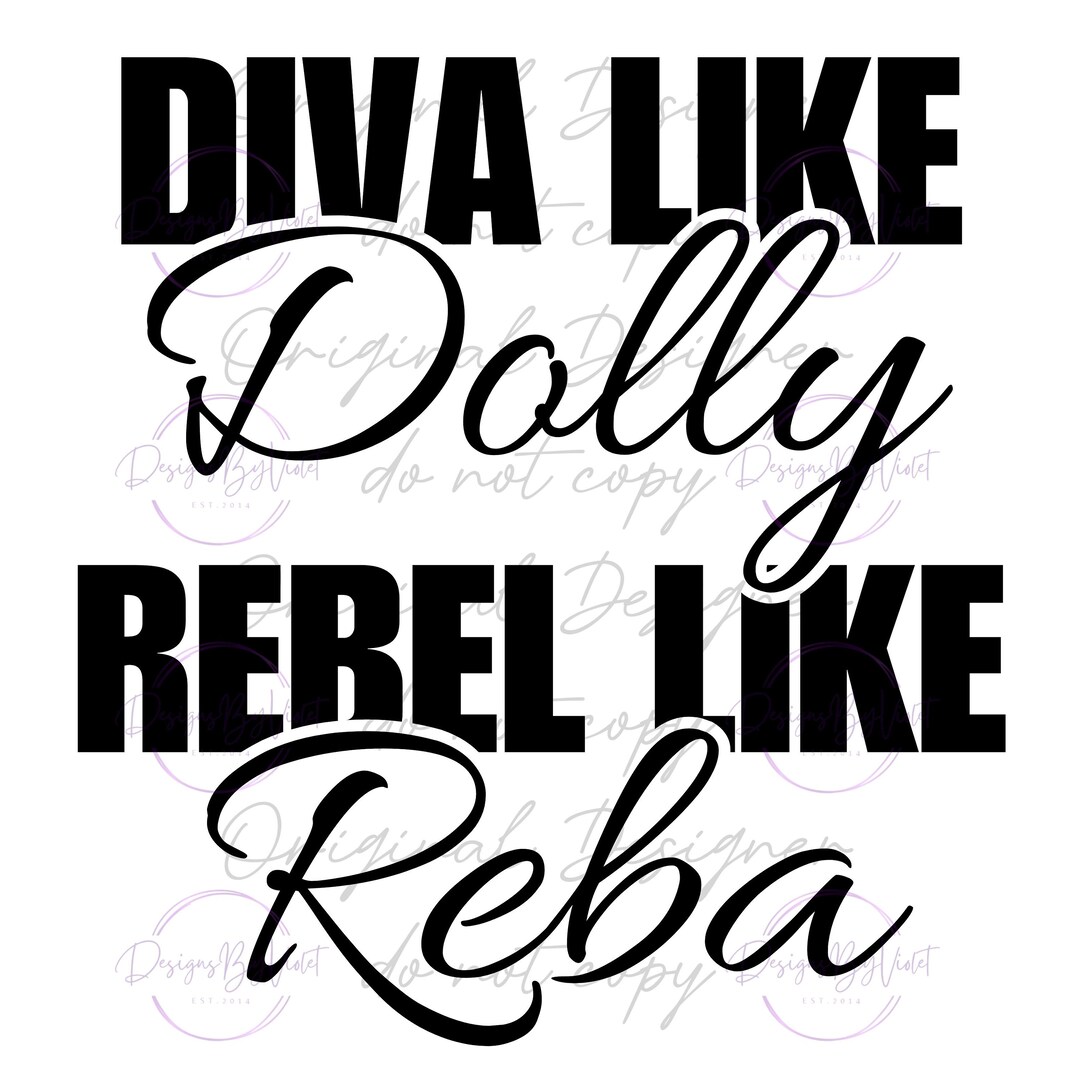 Diva Dolly Rebel Reba (PNG FILE) - Etsy
