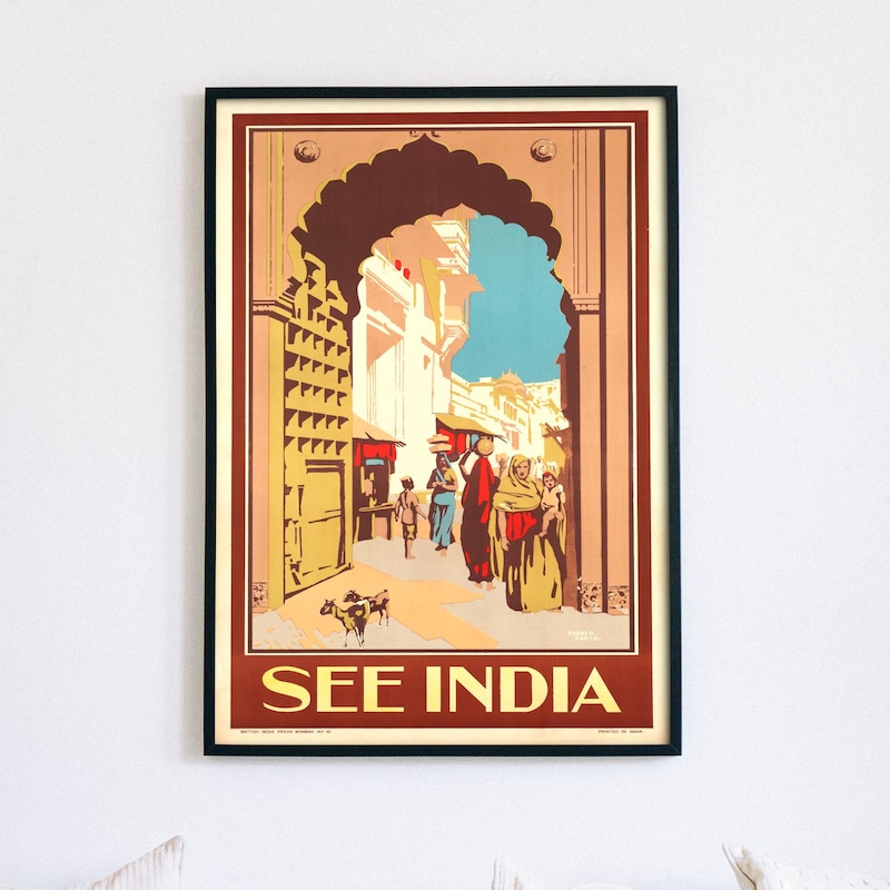 India Ad Poster - Etsy