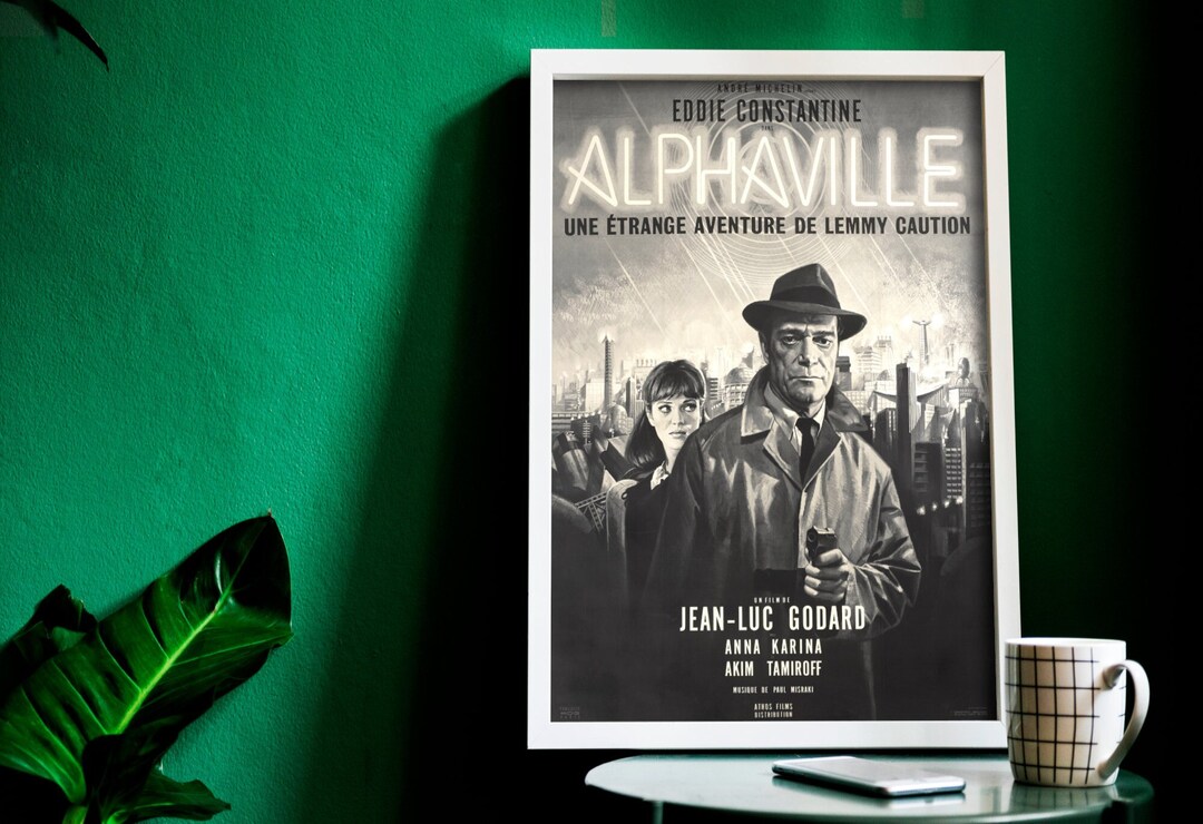 Alphaville, 1965 French Science Fiction Film, Digital Poster File Ready ...