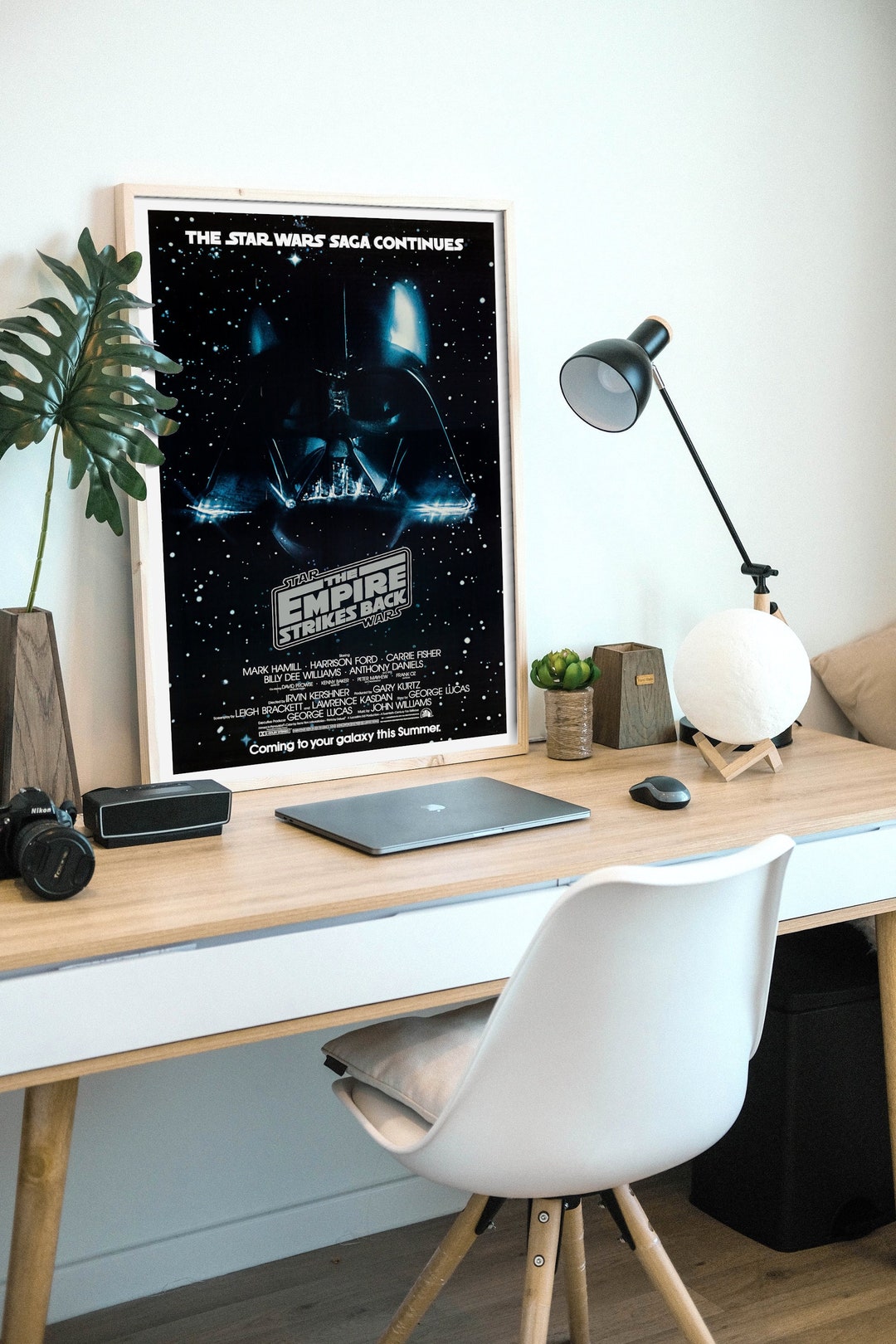 The Empire Strikes Back, 1980 Darth Vader Movie Poster, Digitized, High ...