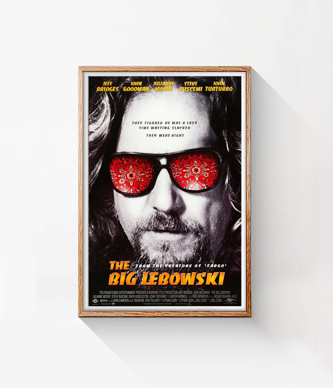 The Big Lebowski, Original Poster From 1998 Crime Comedy Film, Digital ...
