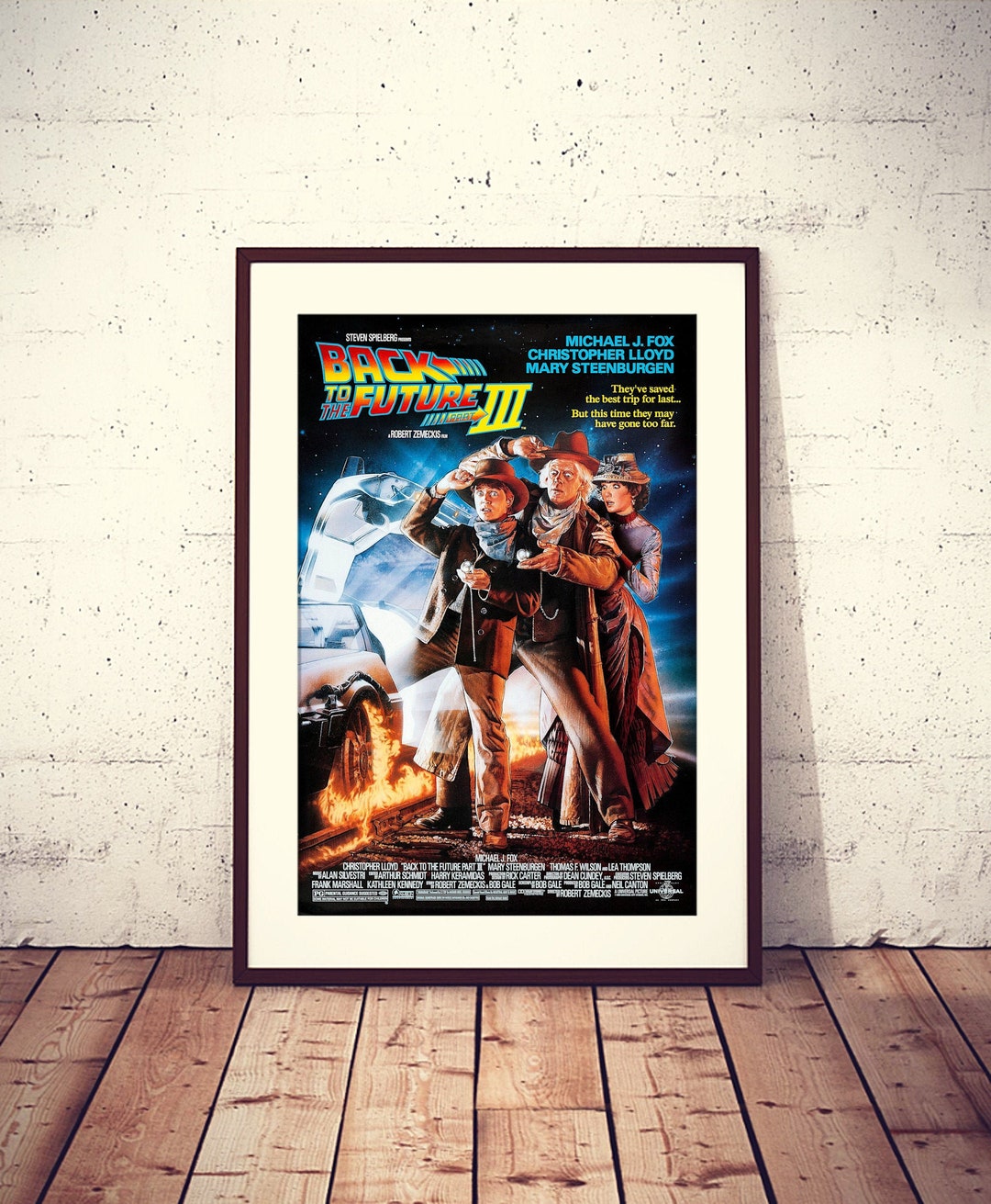 Back to the Future III Movie Poster: 1990 Sci-fi Western (digital ...