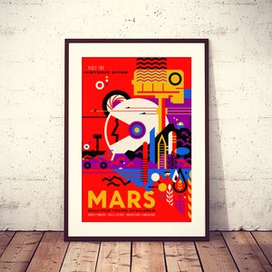 Mars, Nasa Travel Poster, Digital File, Download & Print Instantly ...