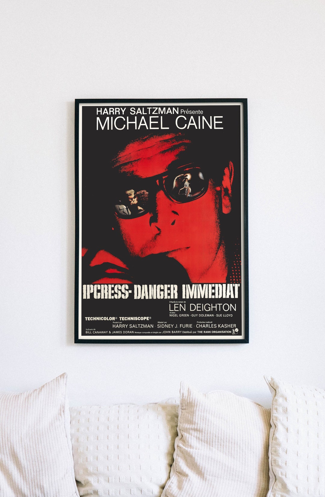 The Ipcress File, 1965 British Spy Film French Poster, Digital File ...