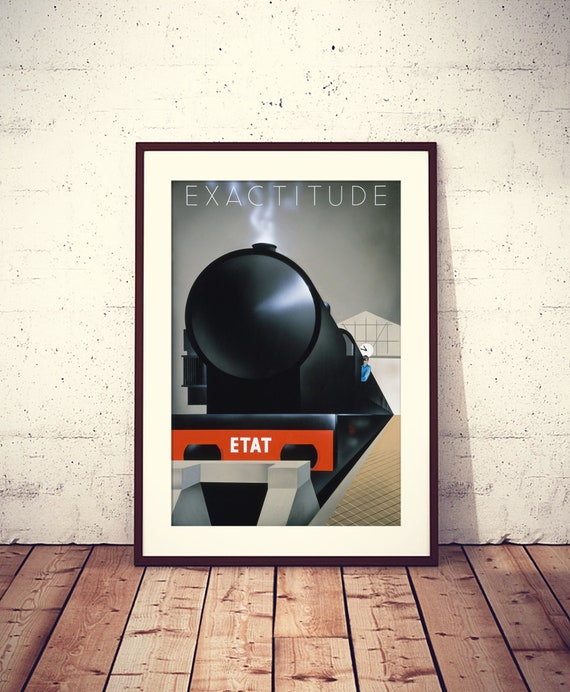 Exactitude 1932 vintage french travel poster digital HQ | Etsy