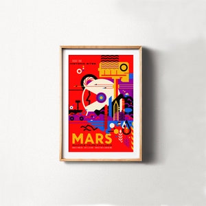 Mars, Nasa Travel Poster, Digital File, Download & Print Instantly ...