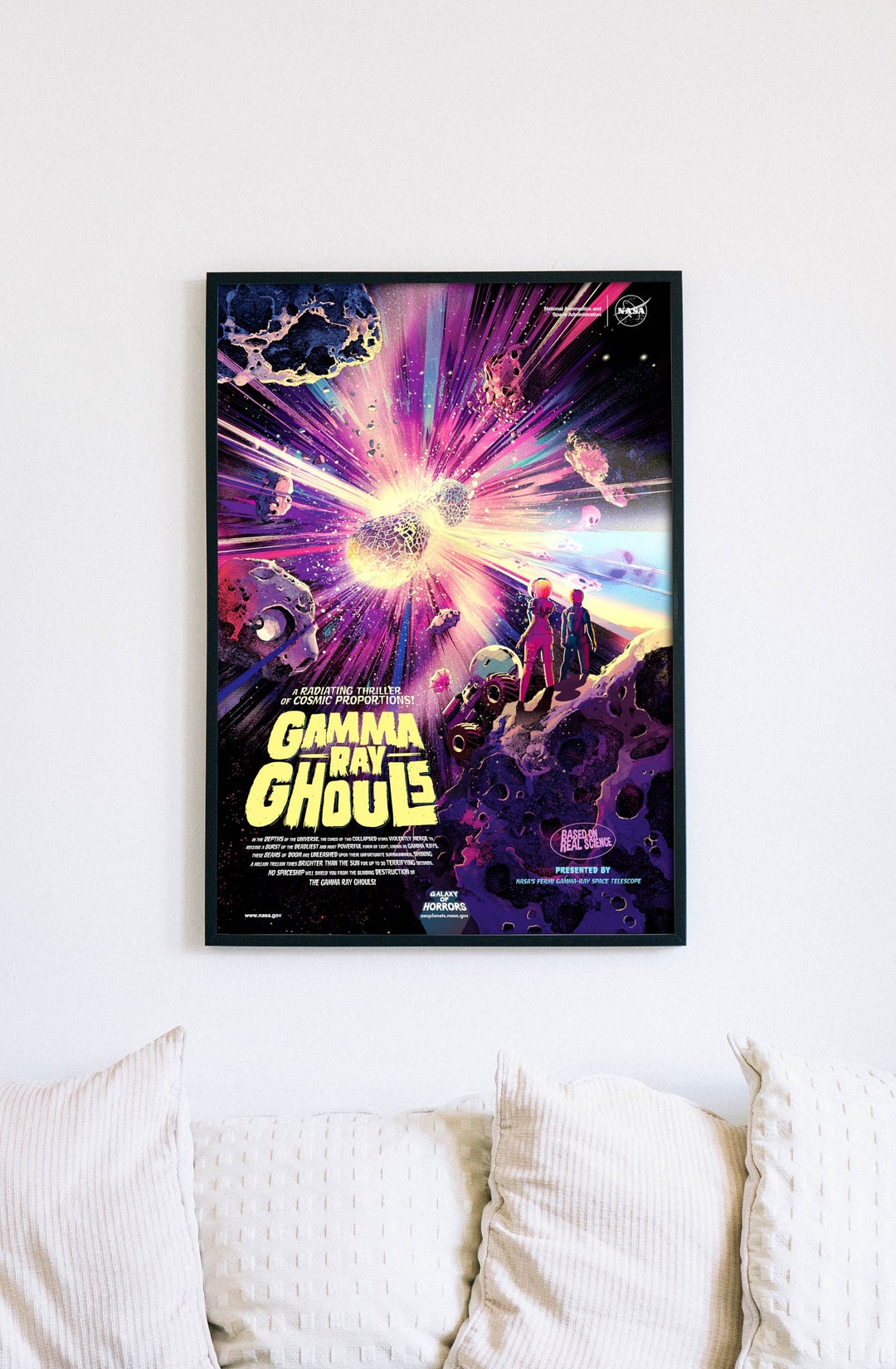 Gamma Ray Ghouls, NASA Poster, Digital File Ready to DOWNLOAD & PRINT ...