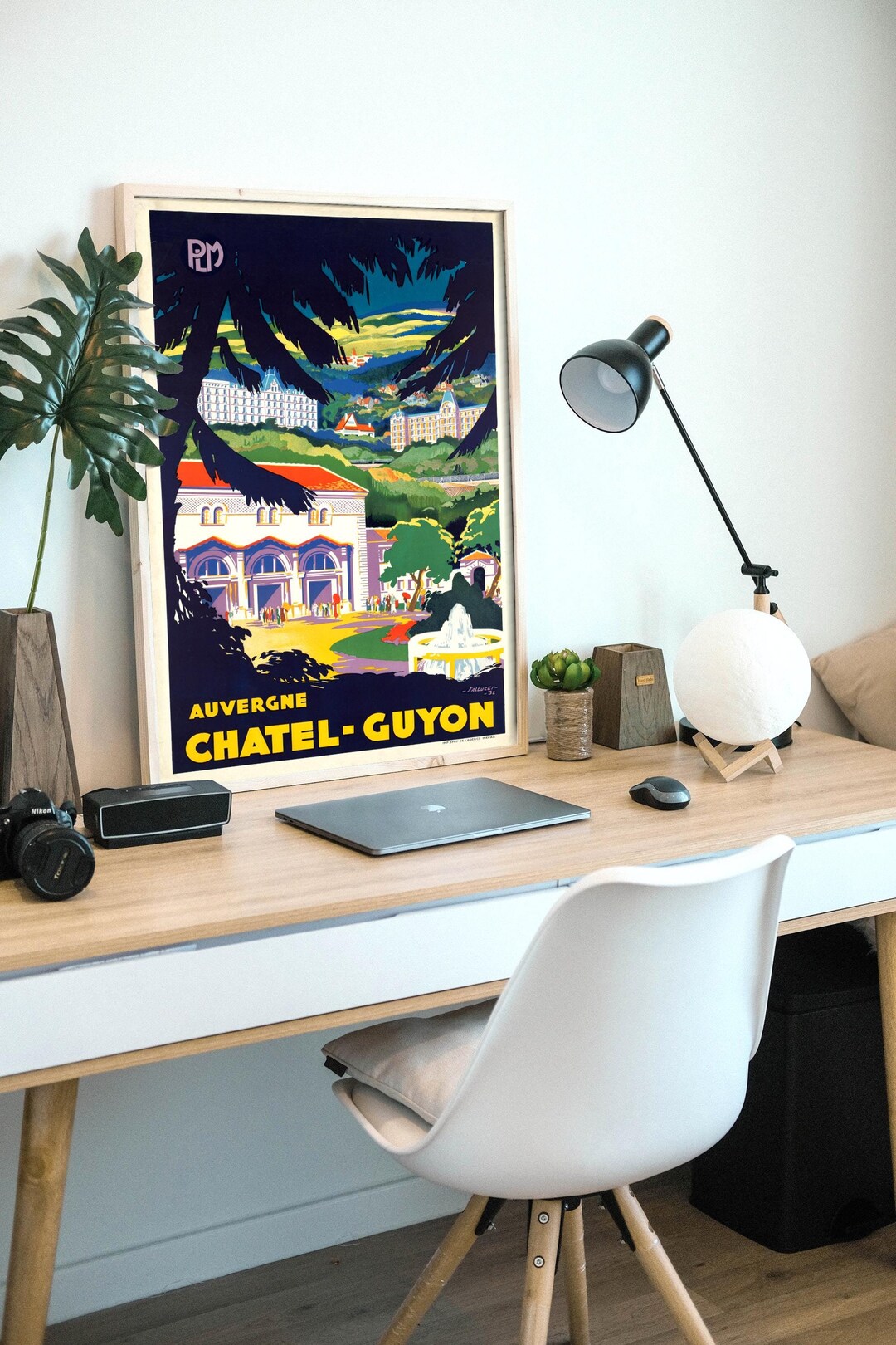 Chatel Guyon, 1932 French Travel Poster Ad, Digital File Ready to DOWNLOAD & PRINT - Etsy