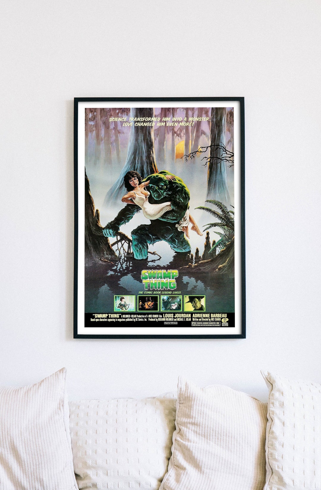 Swamp Thing, 1982 American Superhero Horror Film, Digital Poster File ...