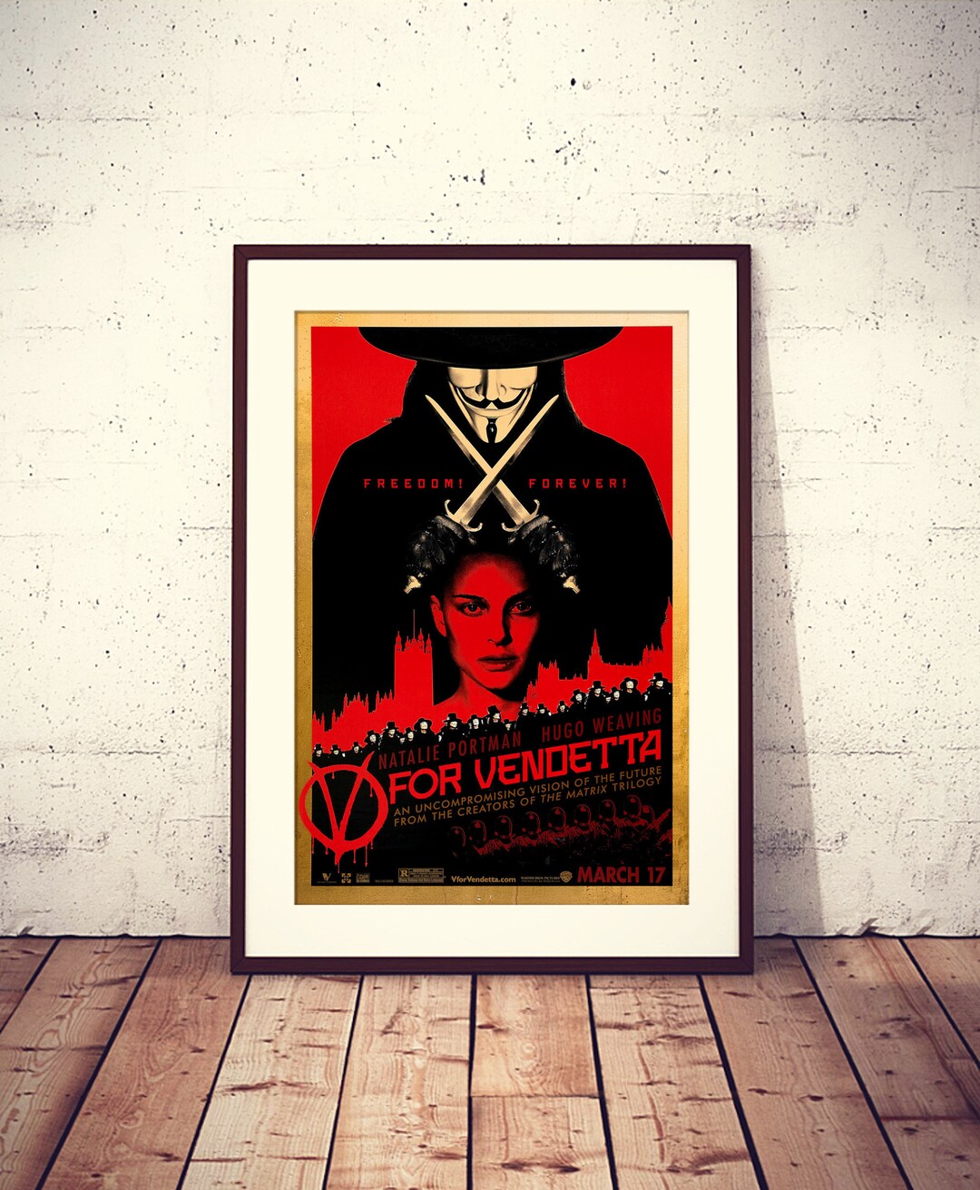 V for Vendetta Movie Poster: 2005 Film Art (digital Download) - Etsy