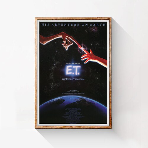 Wall Hangings Home & Living E.T the Extra-Terrestrial Movie Art Poster ...