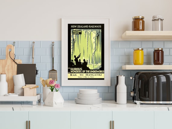 Waitomo Caves 1927 New Zealand Tourism Ad Vintage Travel - Etsy UK