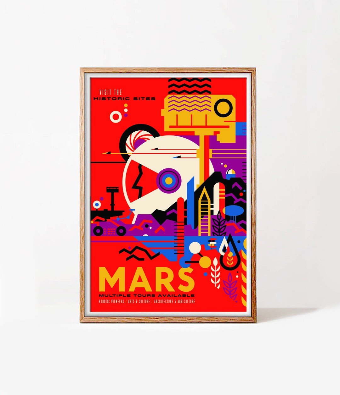 Mars, Nasa Travel Poster, Digital File, Download & Print Instantly ...