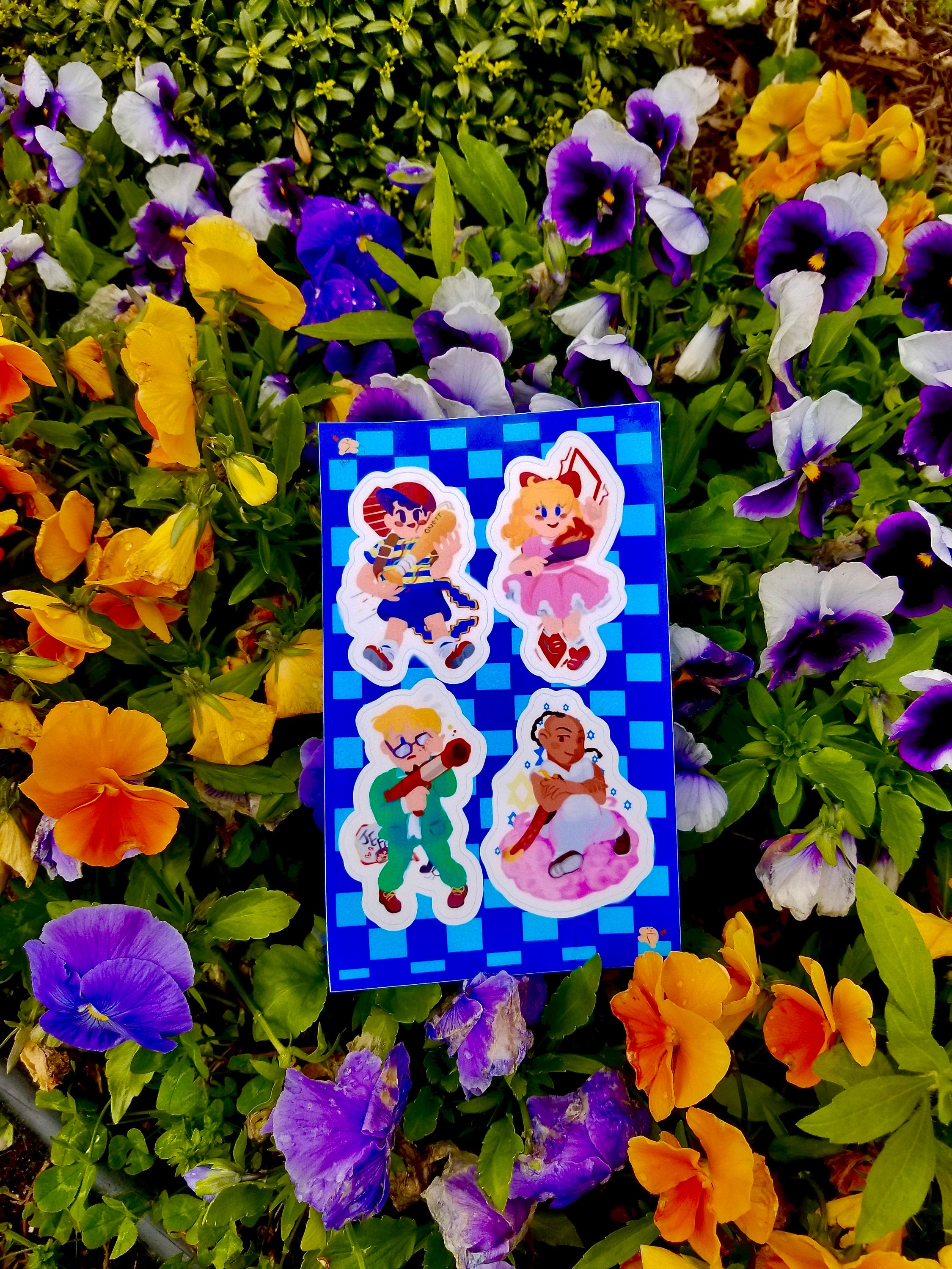 3 Vinyl Earthbound Stickers Ness Paula Polestar Jeff - Etsy