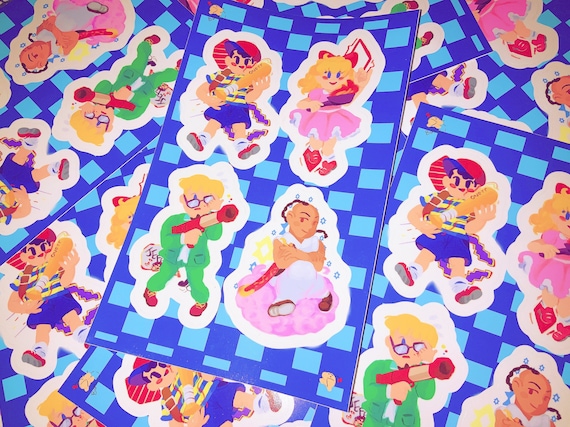 3 Vinyl Earthbound Stickers Ness Paula Polestar Jeff - Etsy