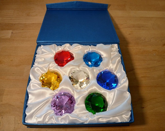 Sonic the Hedgehog / 7 Chaos Emeralds and 5 Power Rings IN A BAG Gifts ...