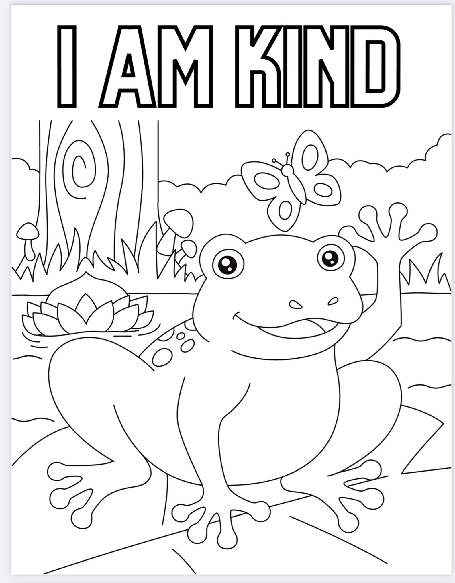 35 Kids Affirmation Color Pages - Etsy