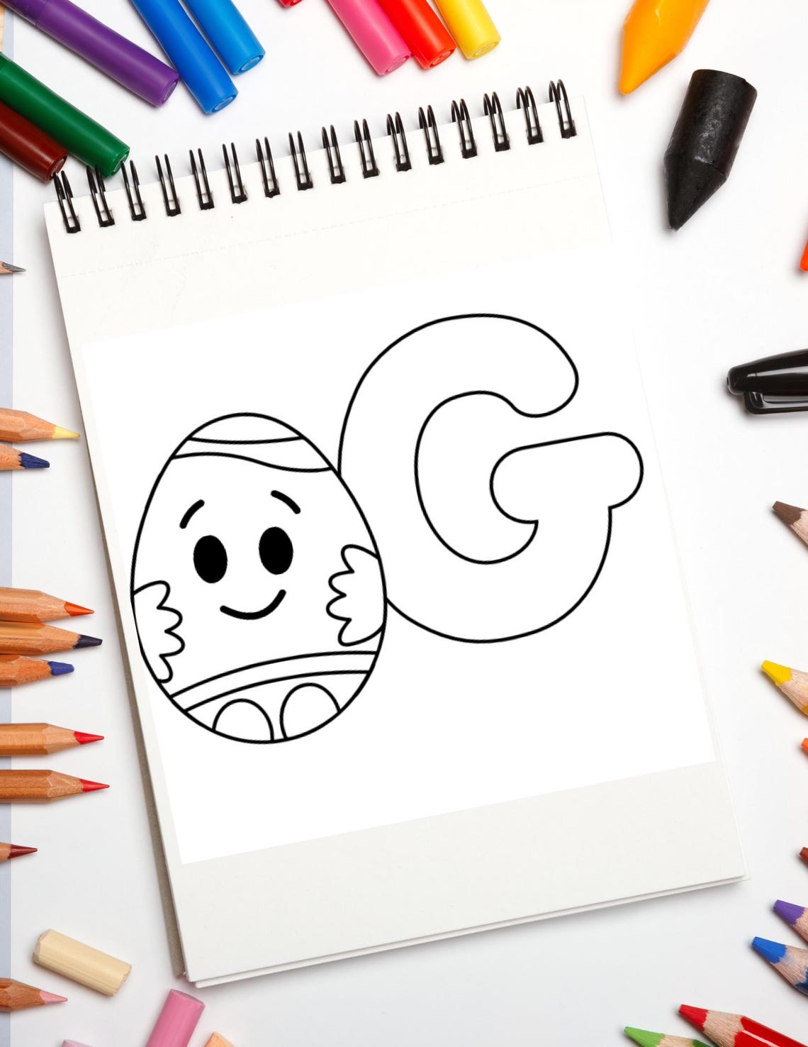 Easter Alphabet Coloring Pages – 26 Printable Letters | ABC Coloring ...