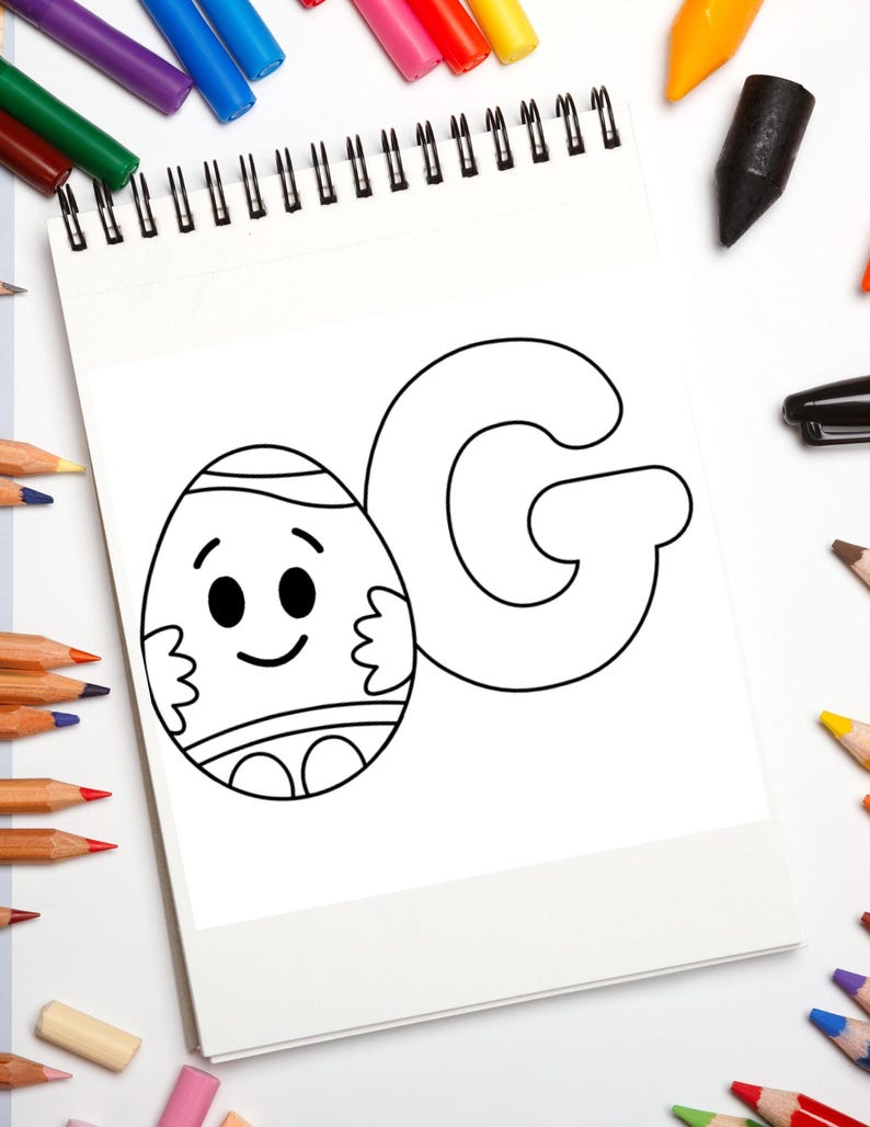 Easter Alphabet Coloring Pages – 26 Printable Letters | ABC Coloring ...