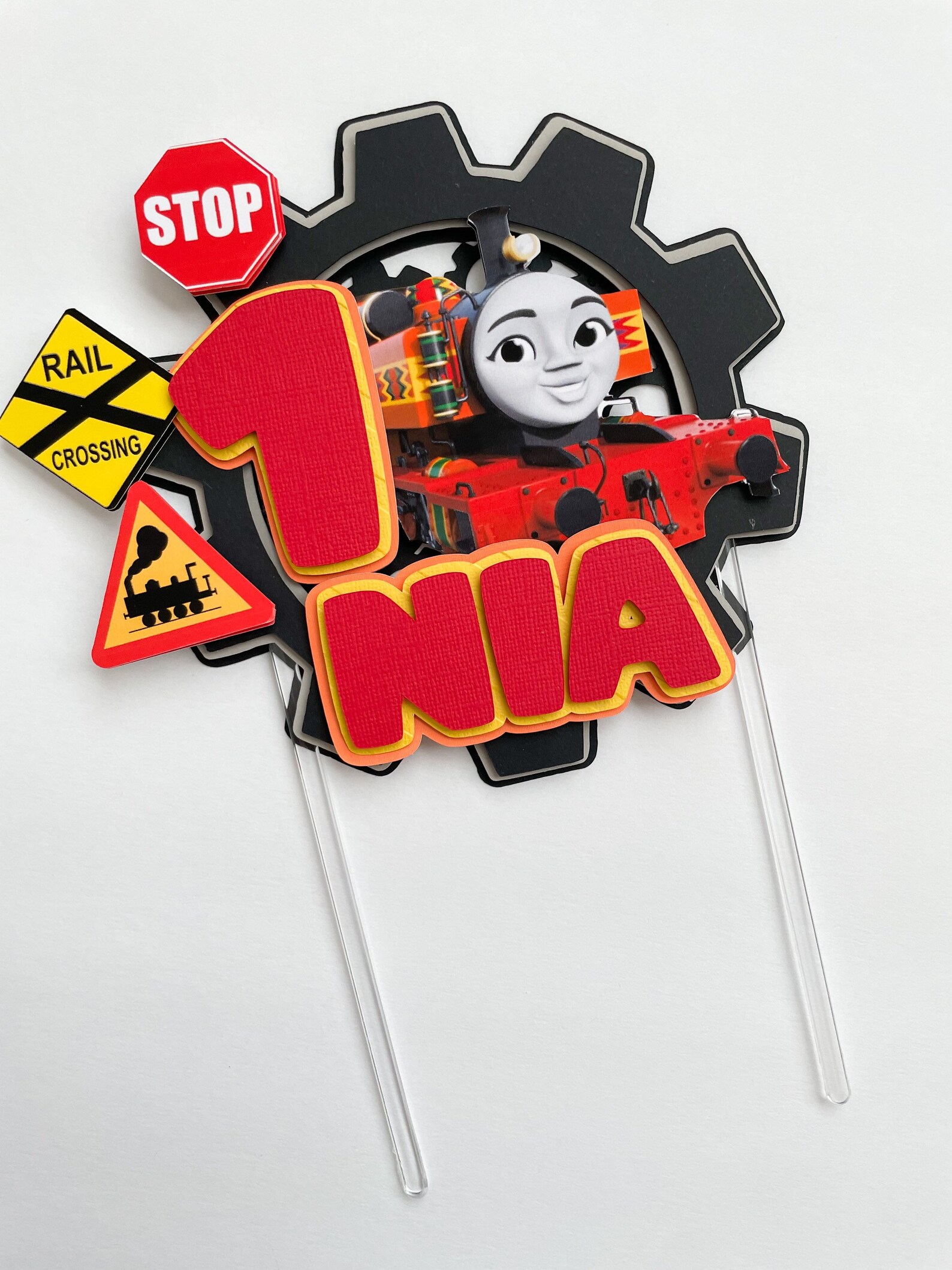 The Train Inspired Cake Topper - Etsy