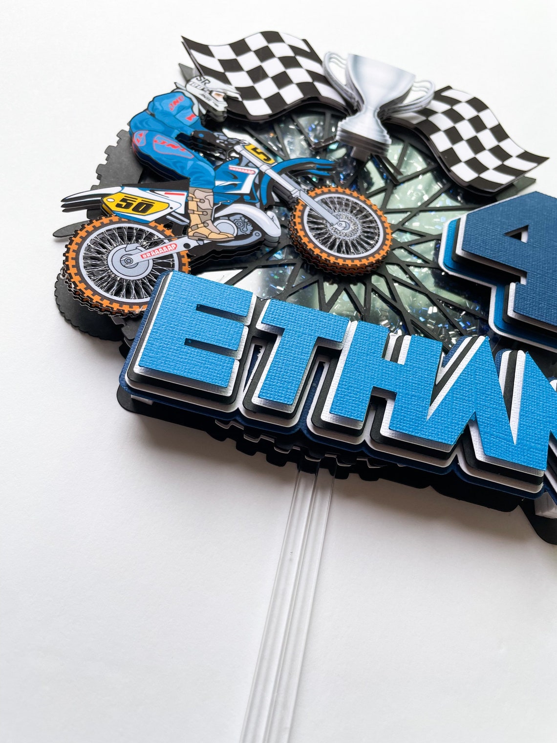 Motocross Cake Topper Custom - Etsy