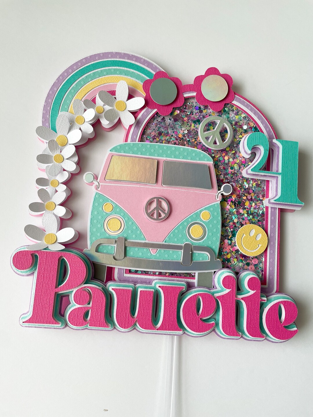 Groovy Cake Topper - Groovy Cake Topper - Etsy