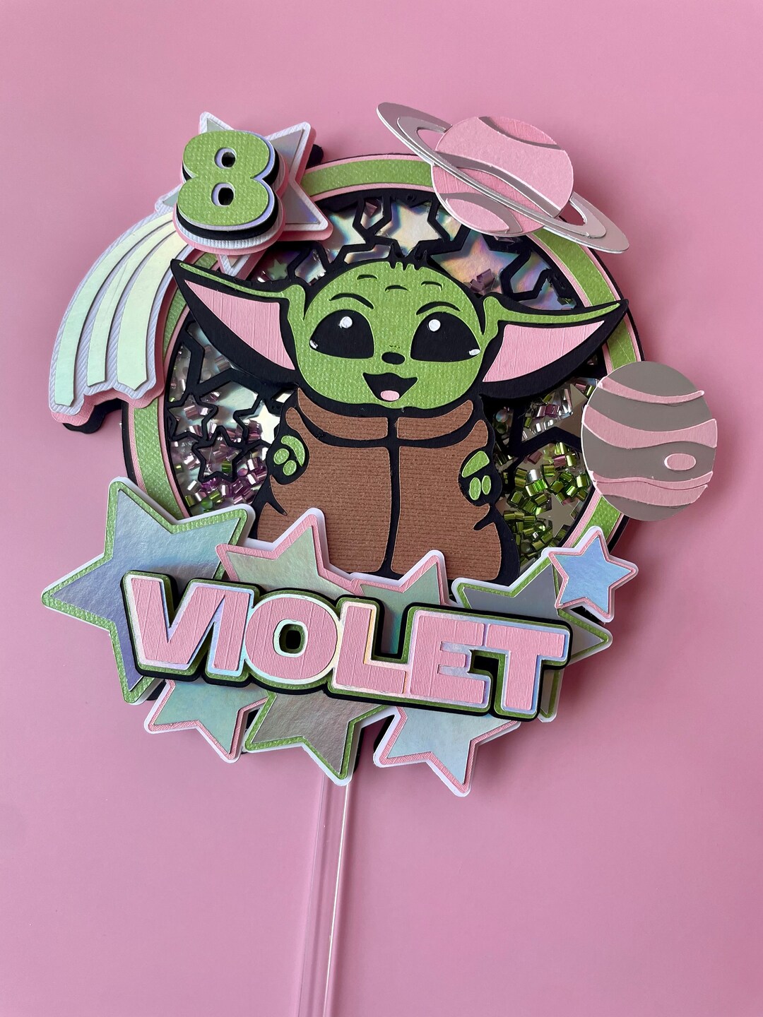 Baby Yoda Inspired Cake Topper - Etsy