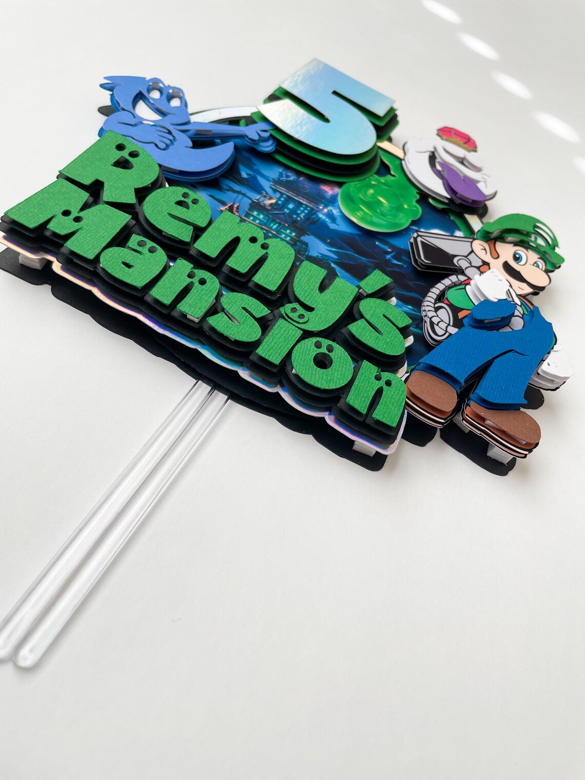 Luigi’s Mansion Inspired Cake Topper Custom - Etsy UK