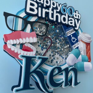 Old Man Survival Kit Cake Topper - Etsy